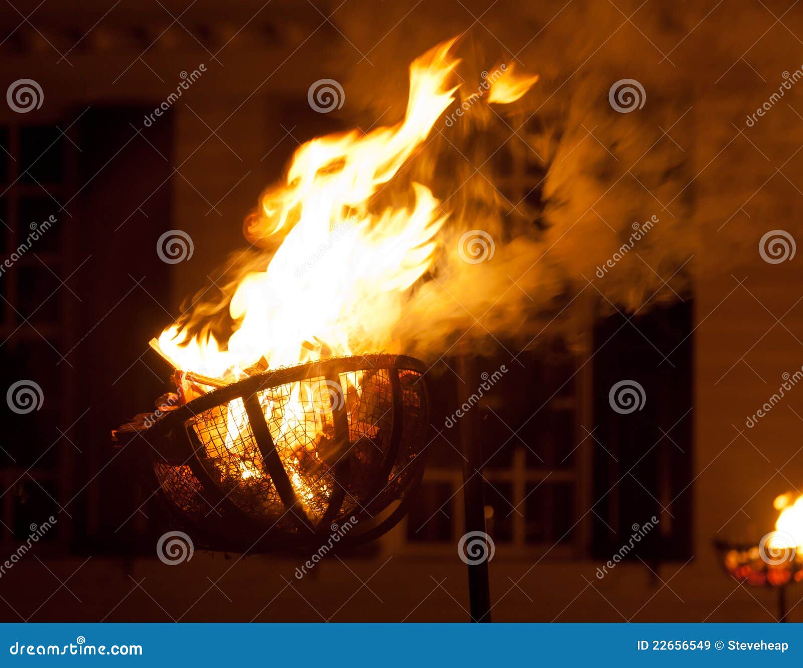 Old Firewood Lamp in Street Stock Image - Image of basket, street: 22656549