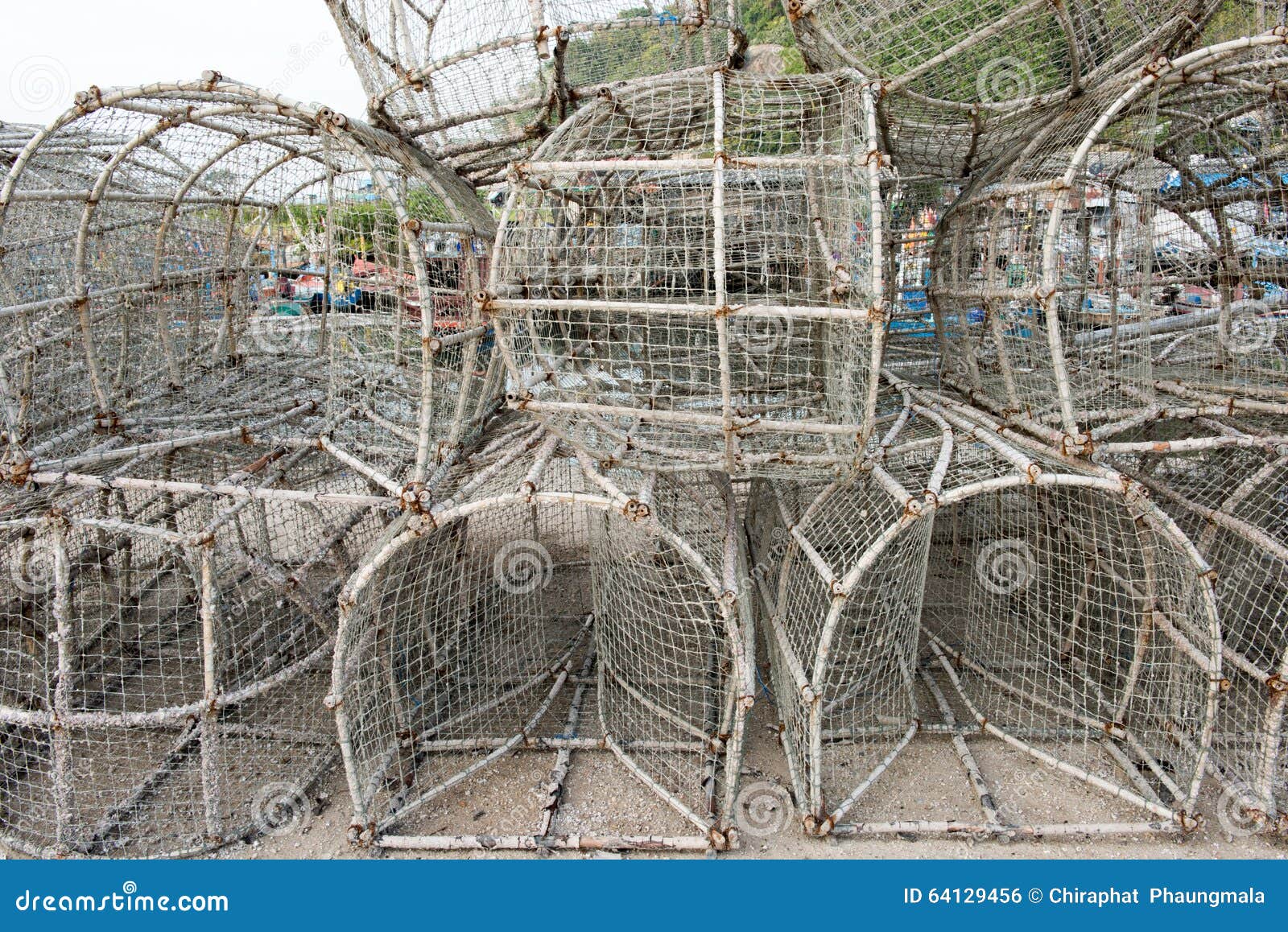 Old fish trap stock photo. Image of coast, fisherman - 64129456