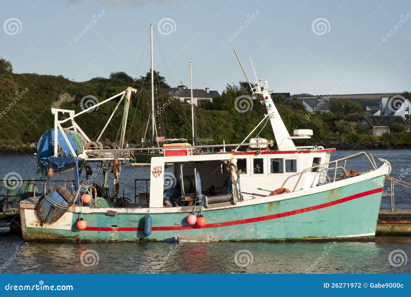 Old fishing boat. stock photo. Image of fishingboat, county - 26271972