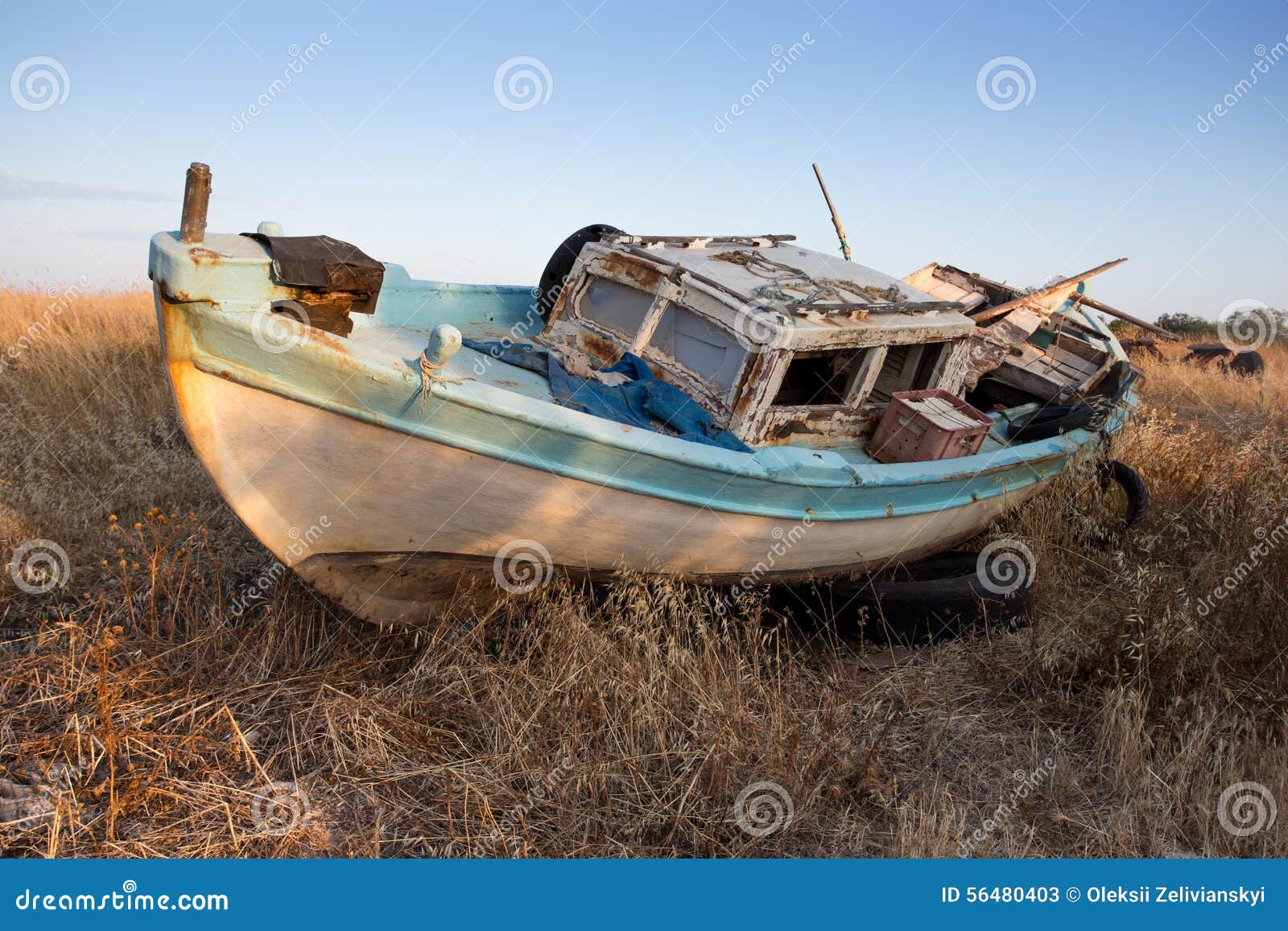Old fishing boat stock image. Image of antique, grass - 56480403