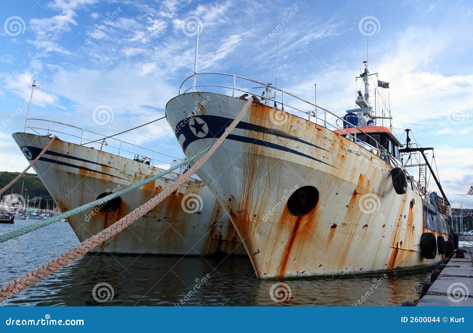 Old fishing boats stock photo. Image of rope, moored, rusty - 2600044