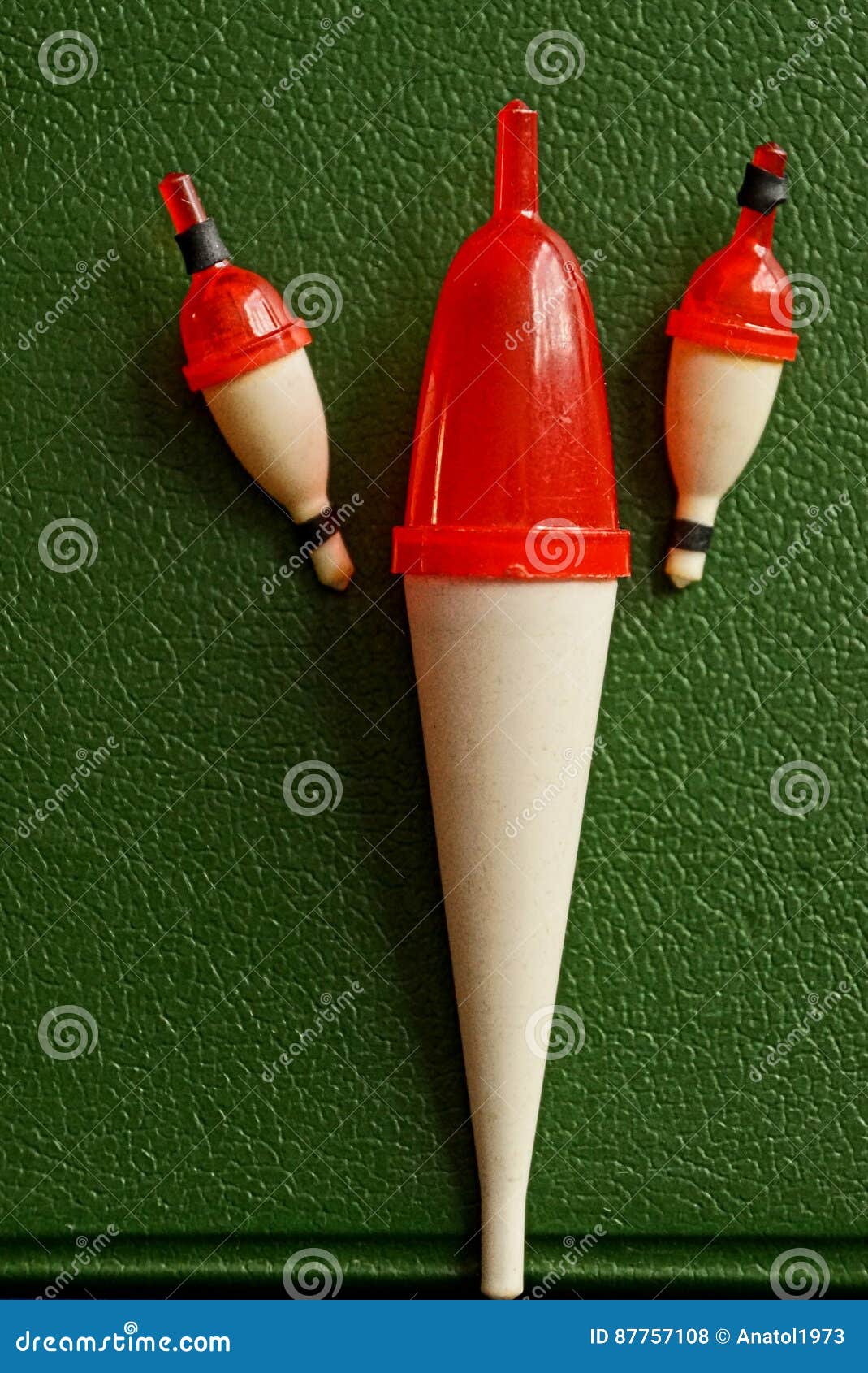 Old Fishing Floats on a Green Background Stock Photo - Image of ...