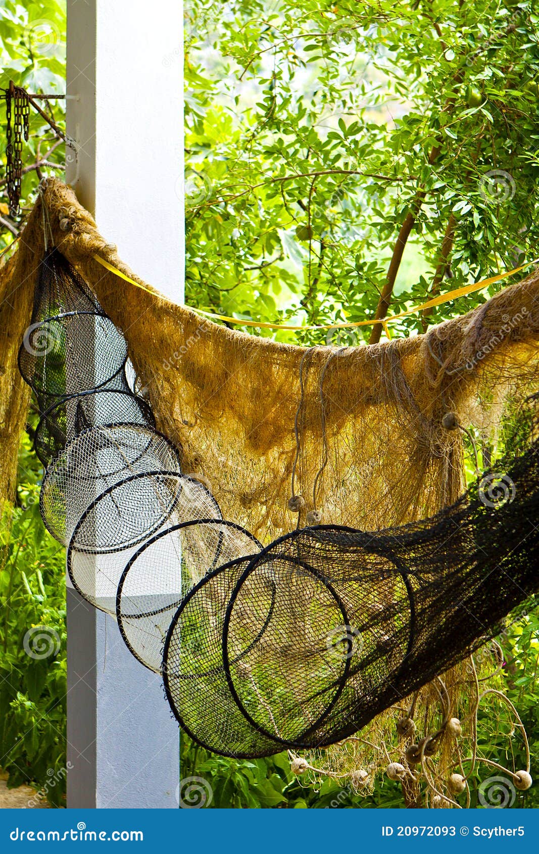 Old fishing net stock image. Image of pattern, close - 20972093