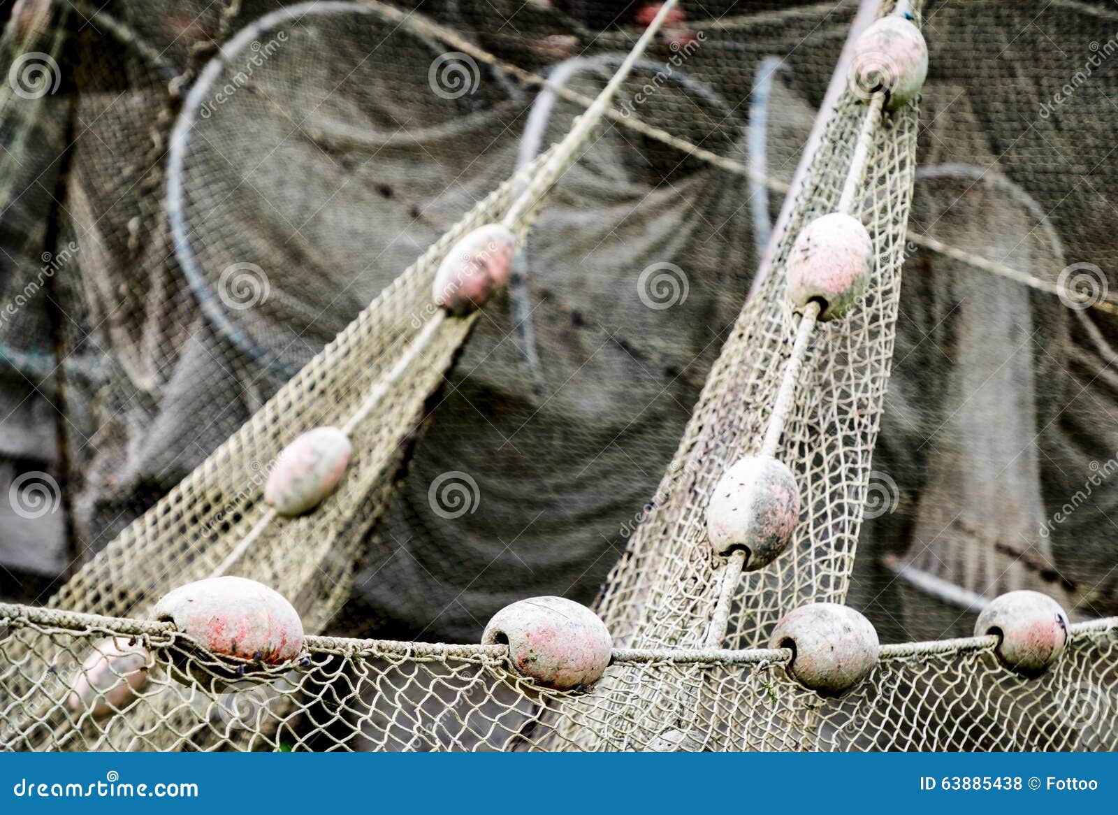 Old fishing net stock photo. Image of hanging, brown - 63885438
