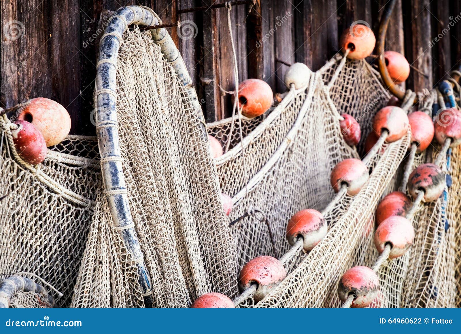 Old fishing net stock photo. Image of life, still, rustic - 64960622