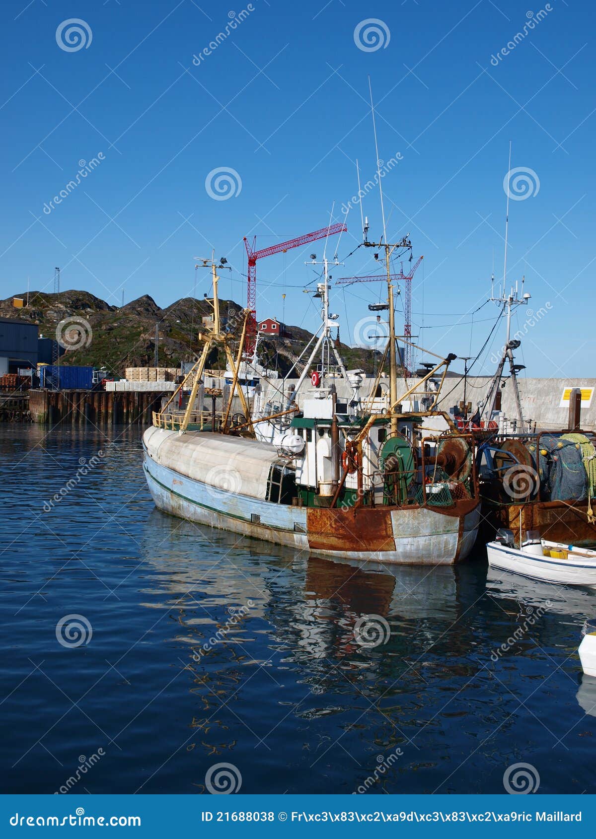 Old Fishing Ship, Greenland. Stock Photo - Image of derelict, rusted ...
