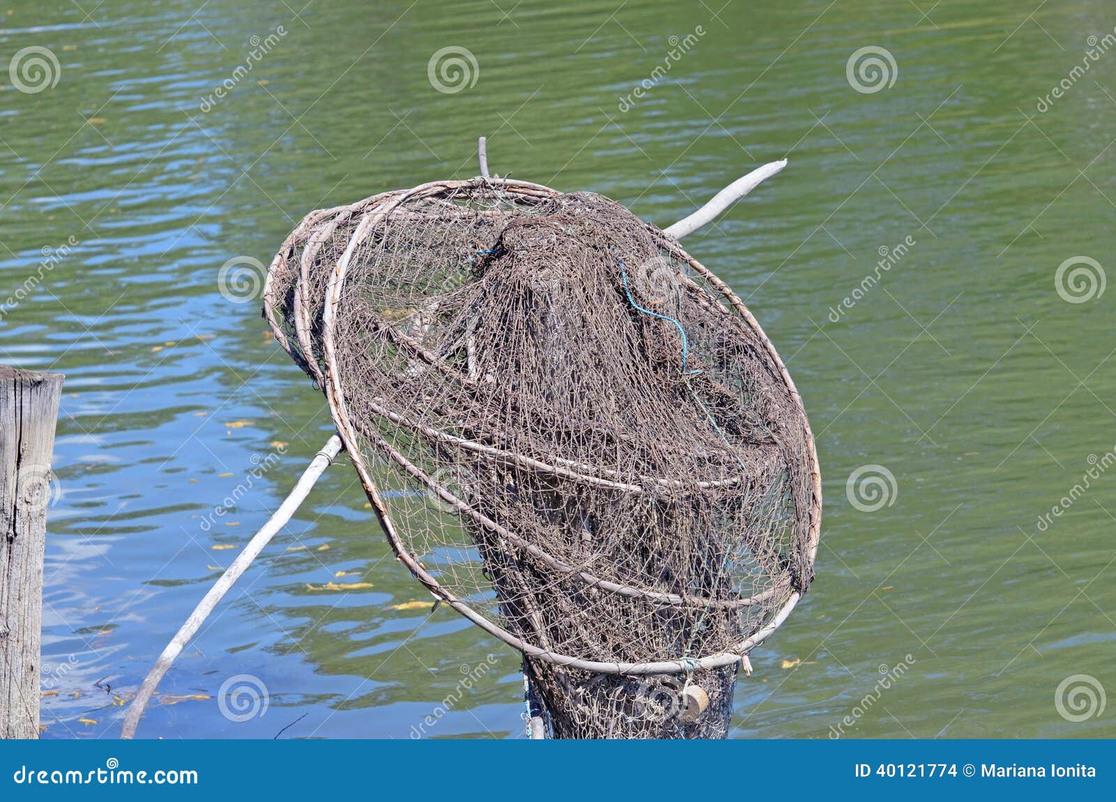 Old fishnet stock photo. Image of abandonet, river, fishnet - 40121774