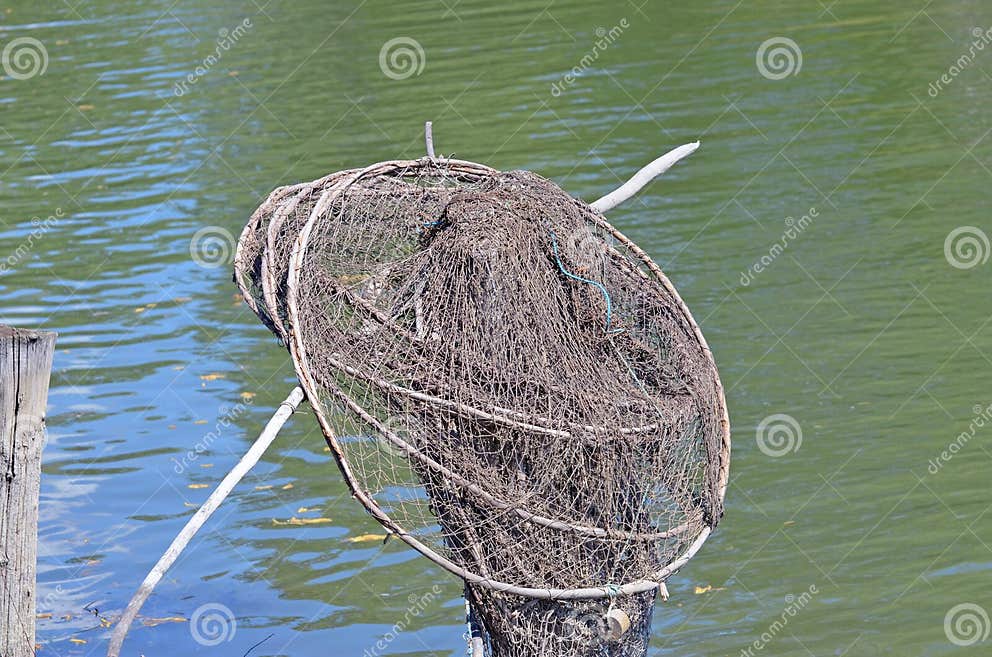 Old fishnet stock photo. Image of abandonet, river, fishnet - 40121774