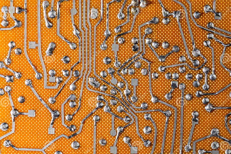 Old Flat Bare Fiberglass Pcb without Components Stock Image - Image of ...