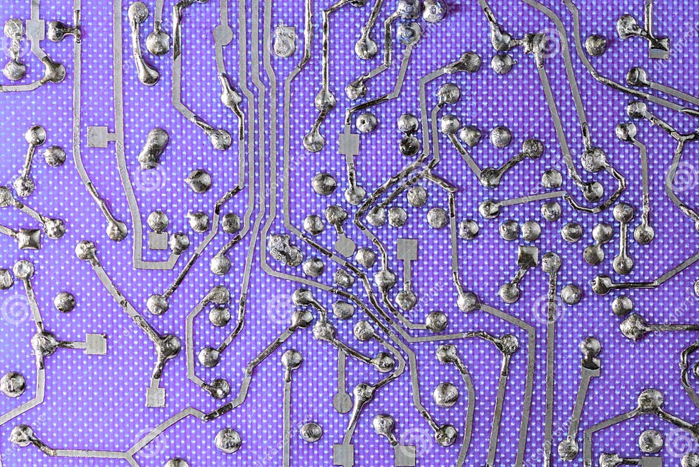 Old Flat Bare Fiberglass Pcb without Components Stock Photo - Image of ...