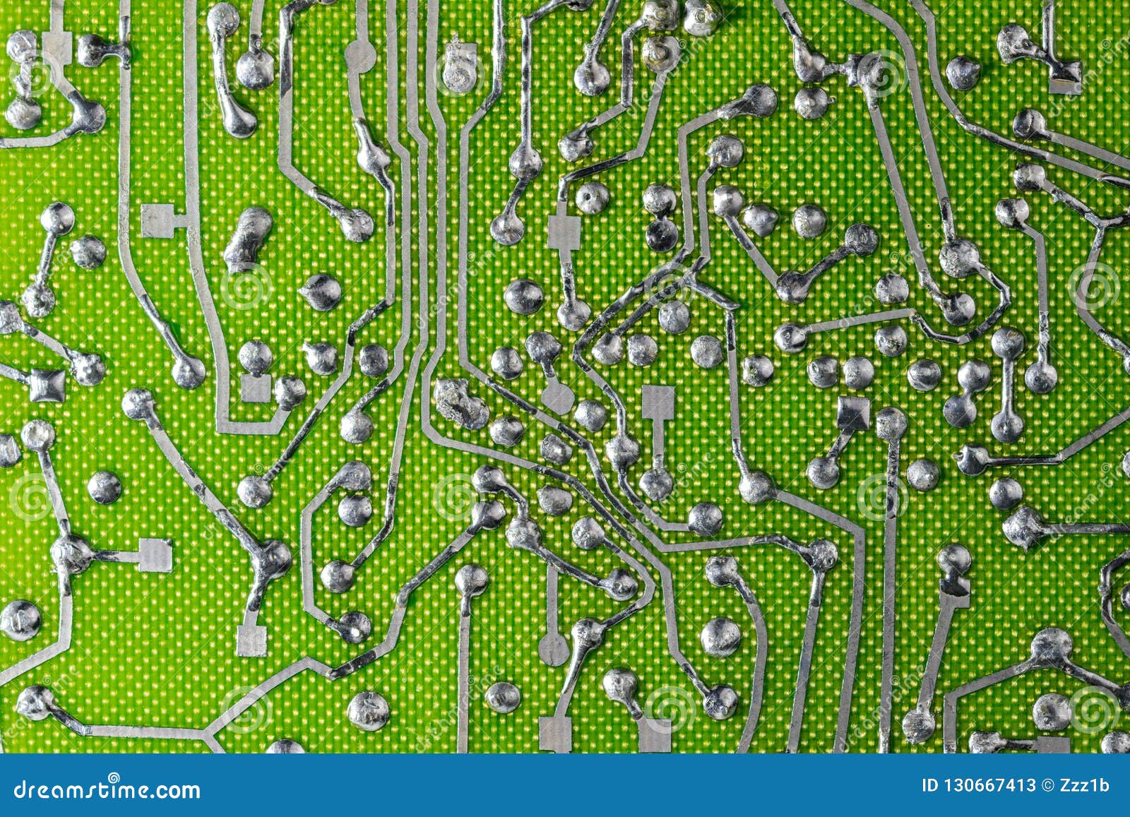 Old Flat Bare Fiberglass Pcb without Components Stock Image - Image of ...