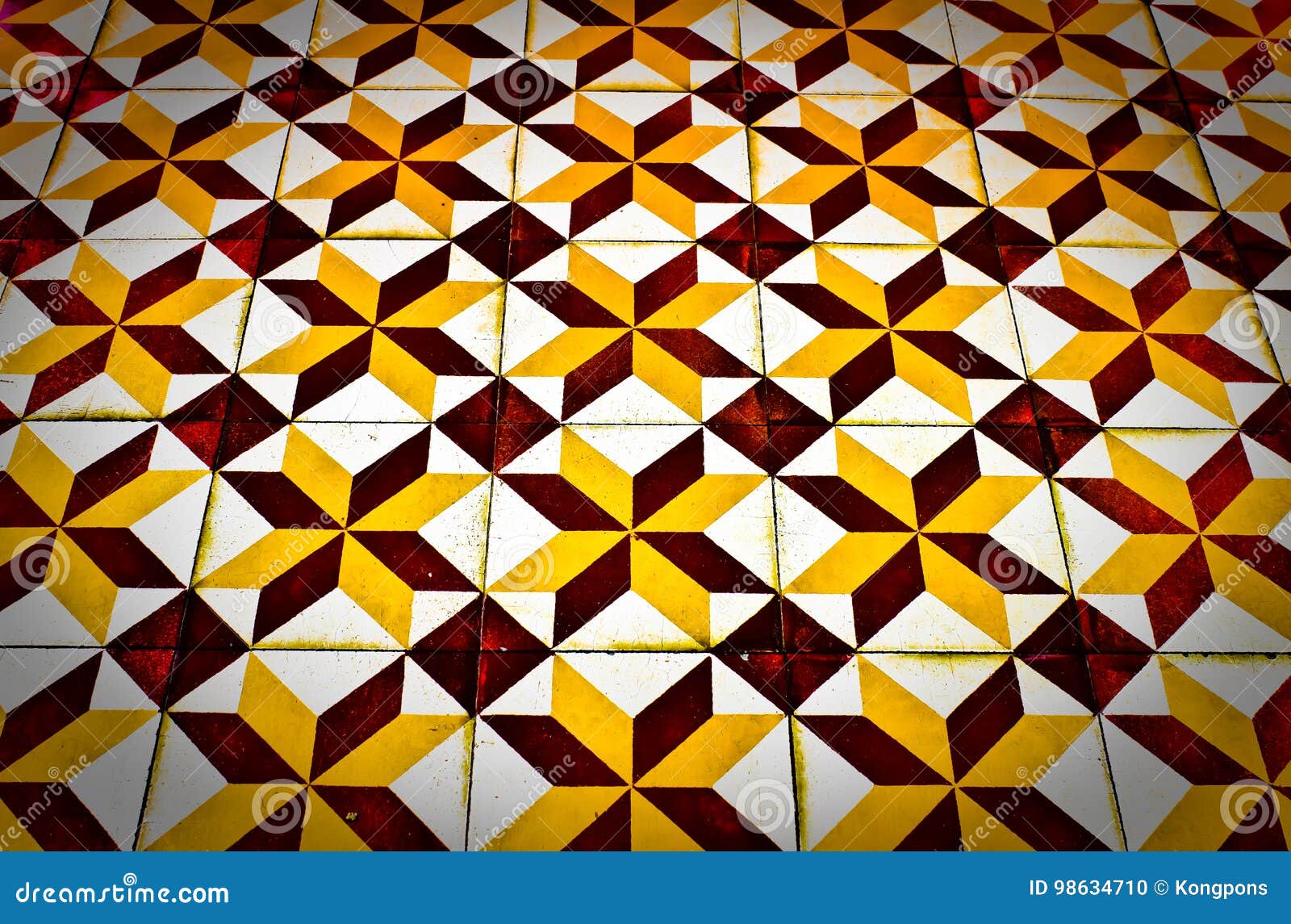 The old floor tiles stock photo. Image of pattern, material - 98634710