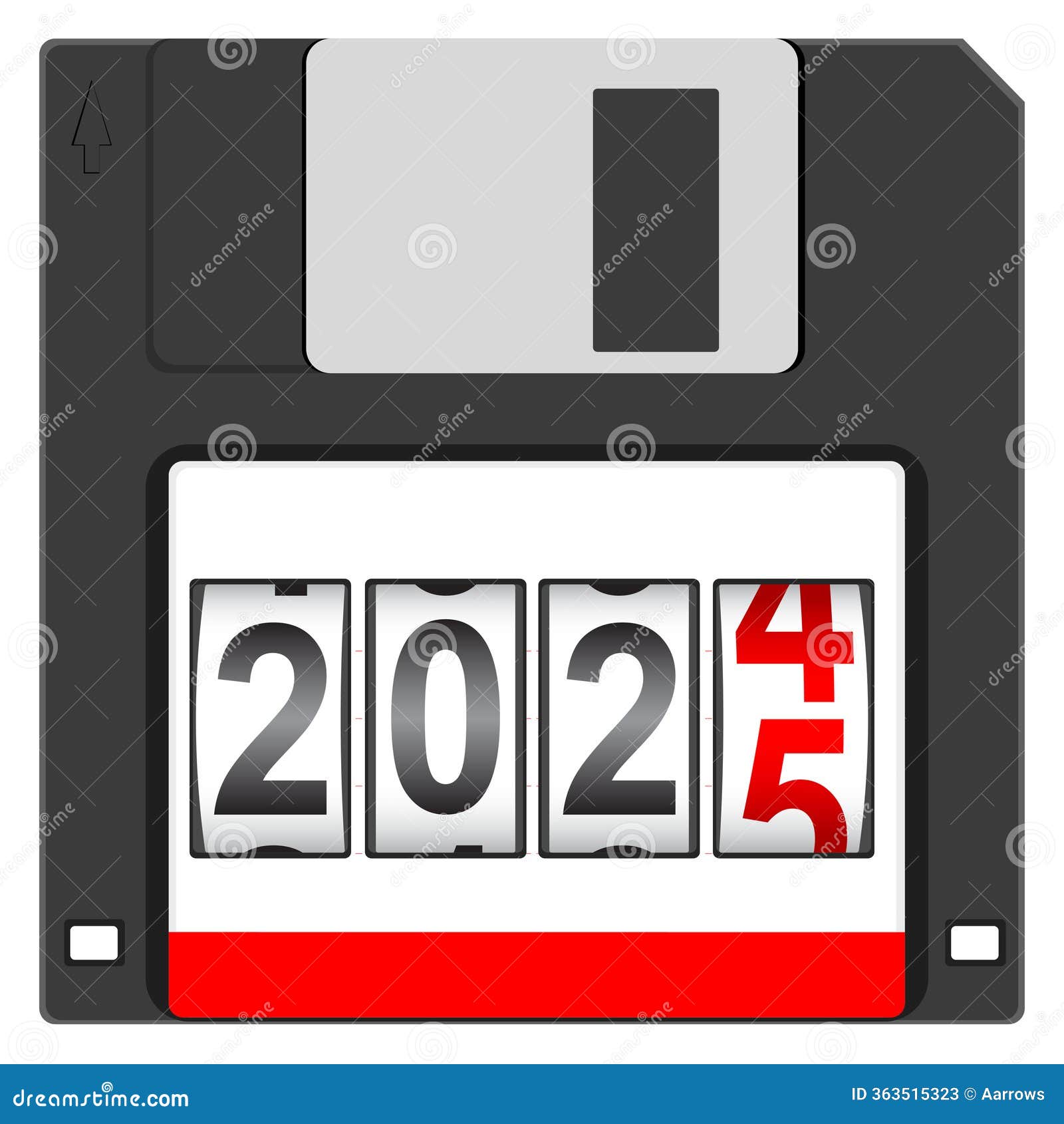 Floppy Disc On Postcard Or Poster. Vector Illustration | CartoonDealer ...