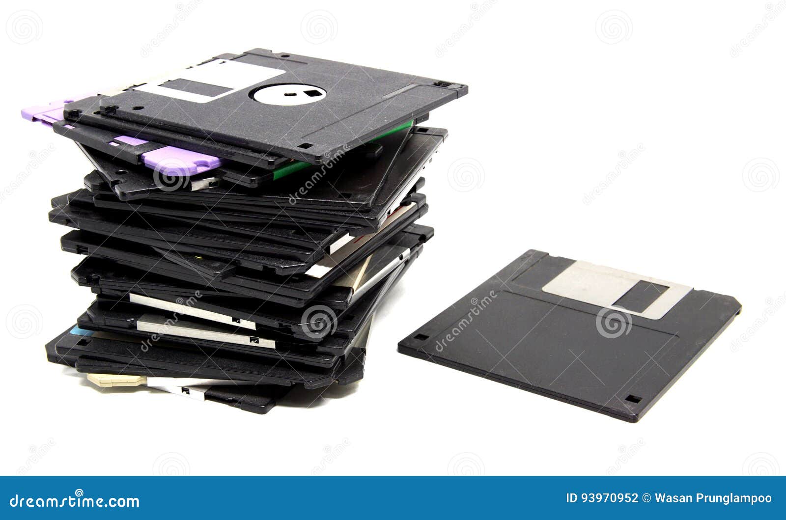 Old floppy disc stock photo. Image of pile, digital, obsolete - 93970952