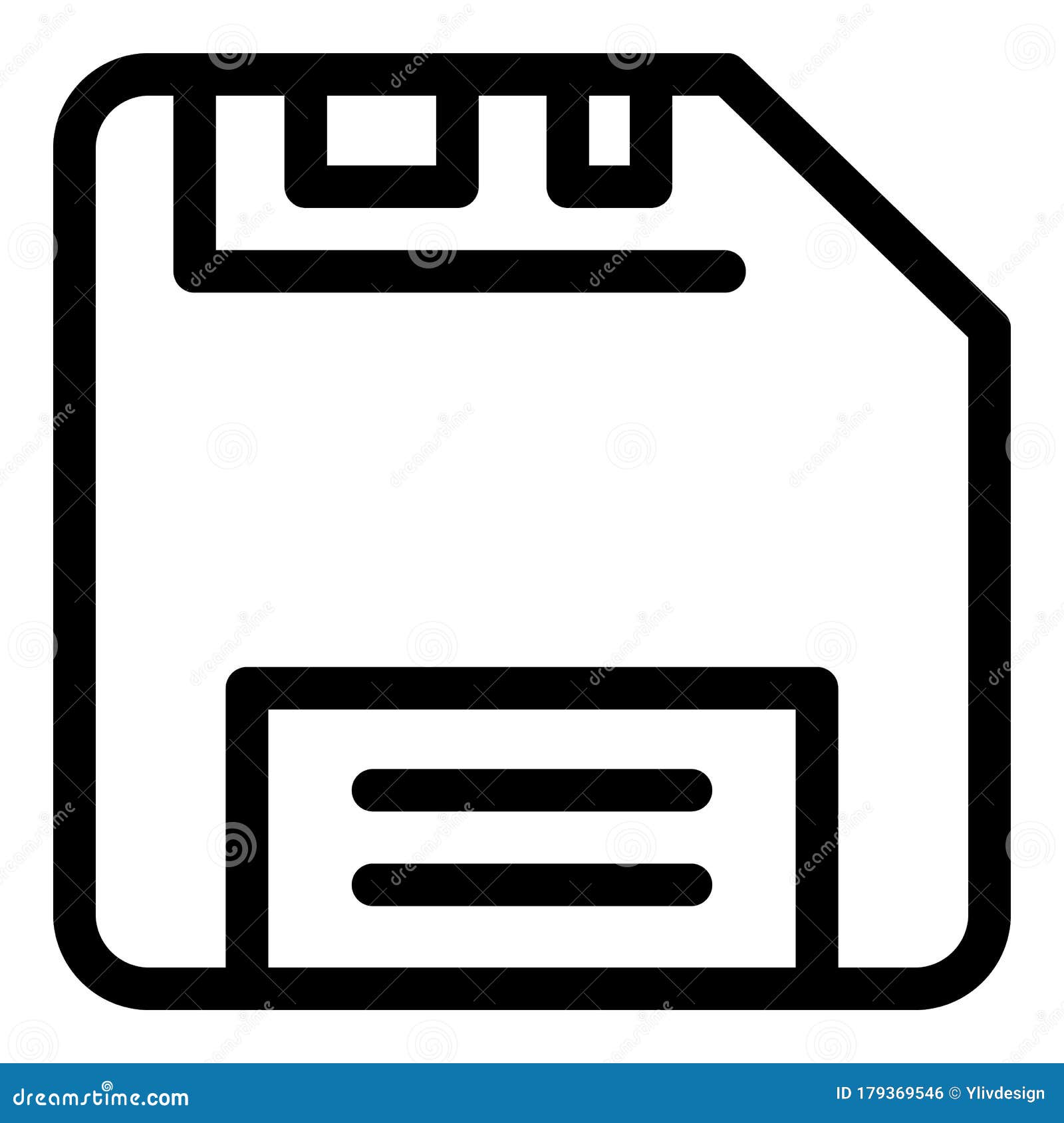 Old Floppy Disk Icon, Outline Style Stock Vector - Illustration of ... Old Floppy Disk Icon, Outline Style Stock Vector - Illustration of ...