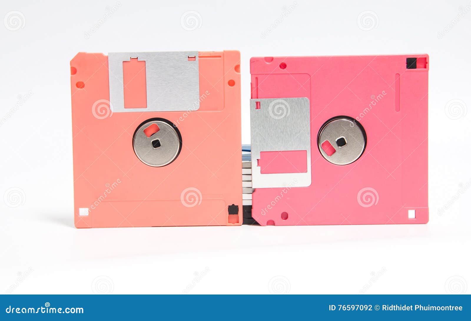 Old Floppy Disk Put on White Background. Stock Photo - Image of retro ...
