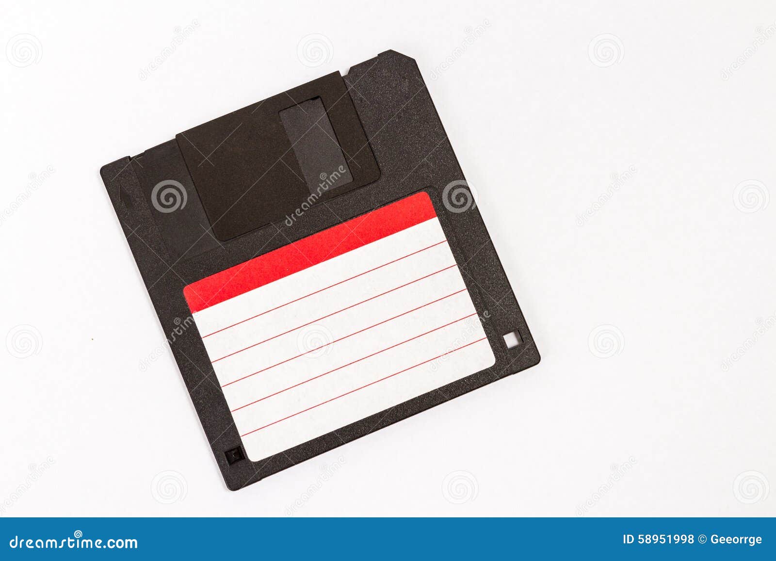 Old Floppy Diskette on White Background Stock Photo - Image of disk ...