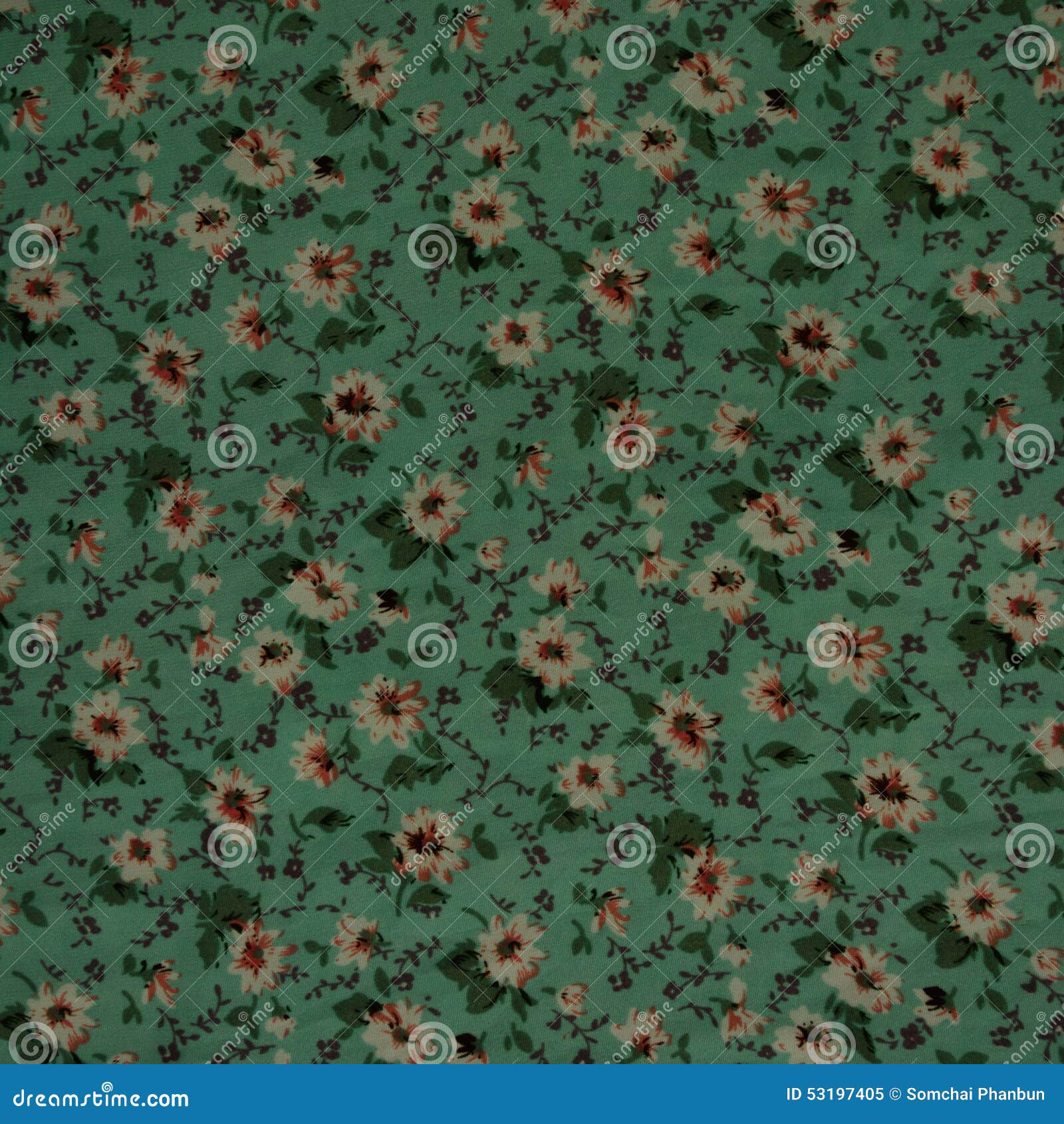 Old Floral Design on Fabric Stock Image - Image of pink, backgrounds ...