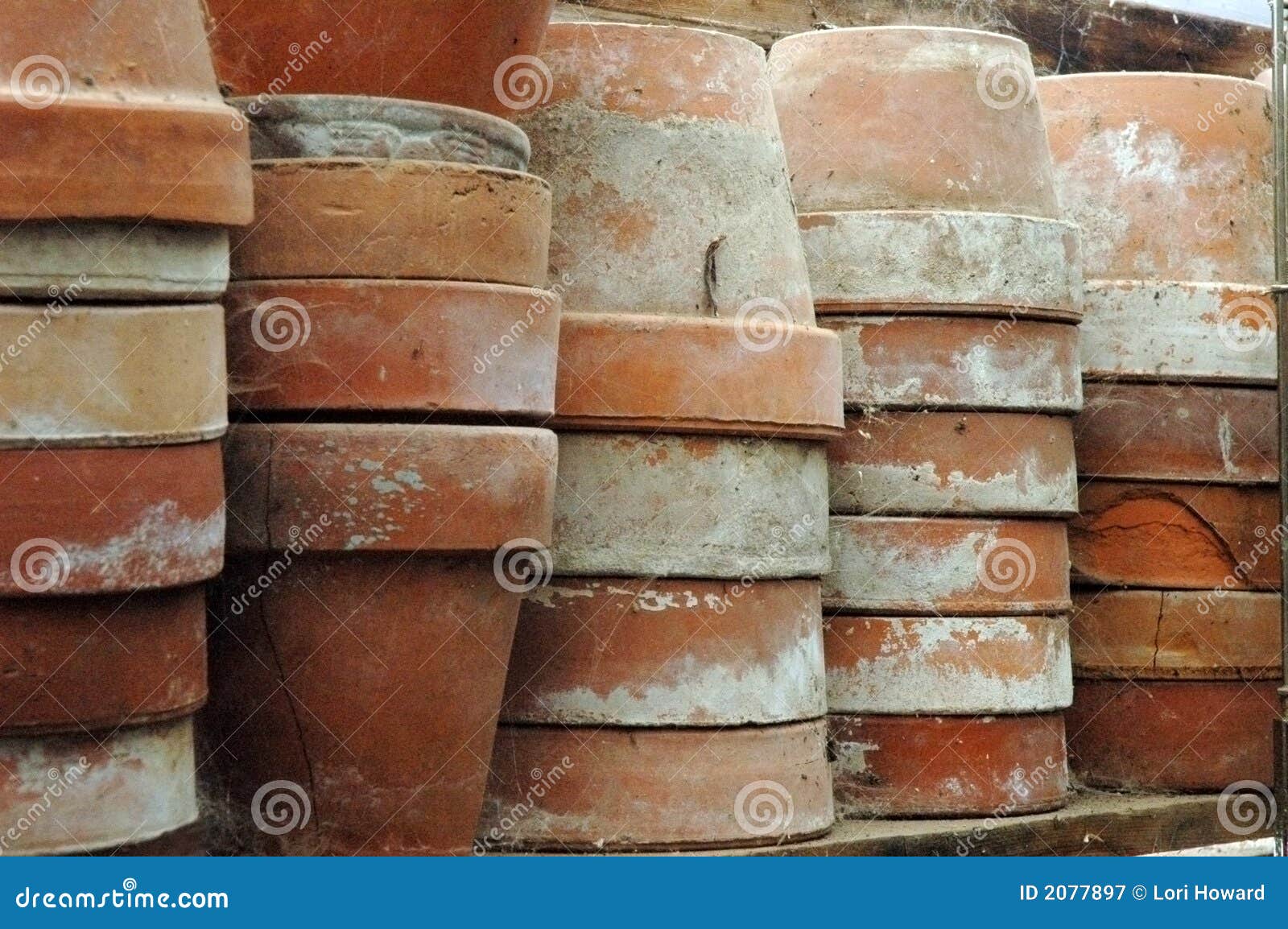 Old Flower Pots stock image. Image of rust, white, pottery - 2077897