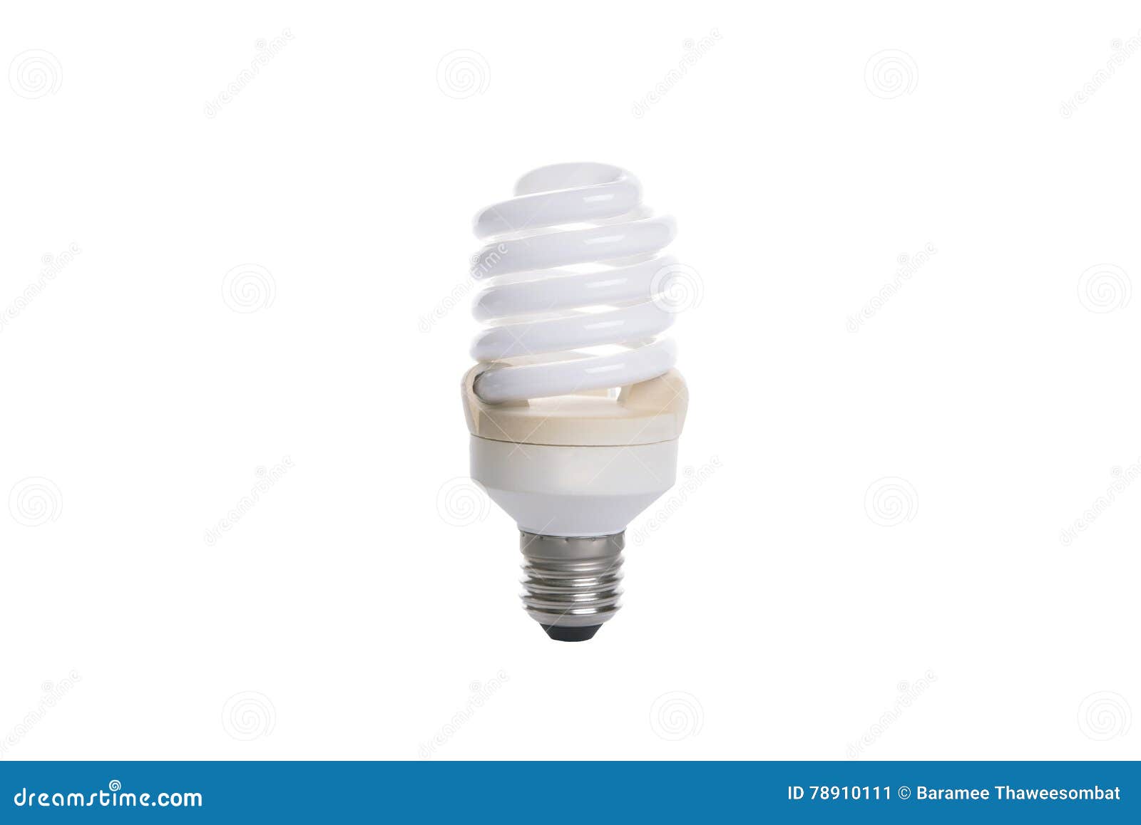 Old Fluorescent Spiral Light Bulb. Stock Image - Image of alternate ...