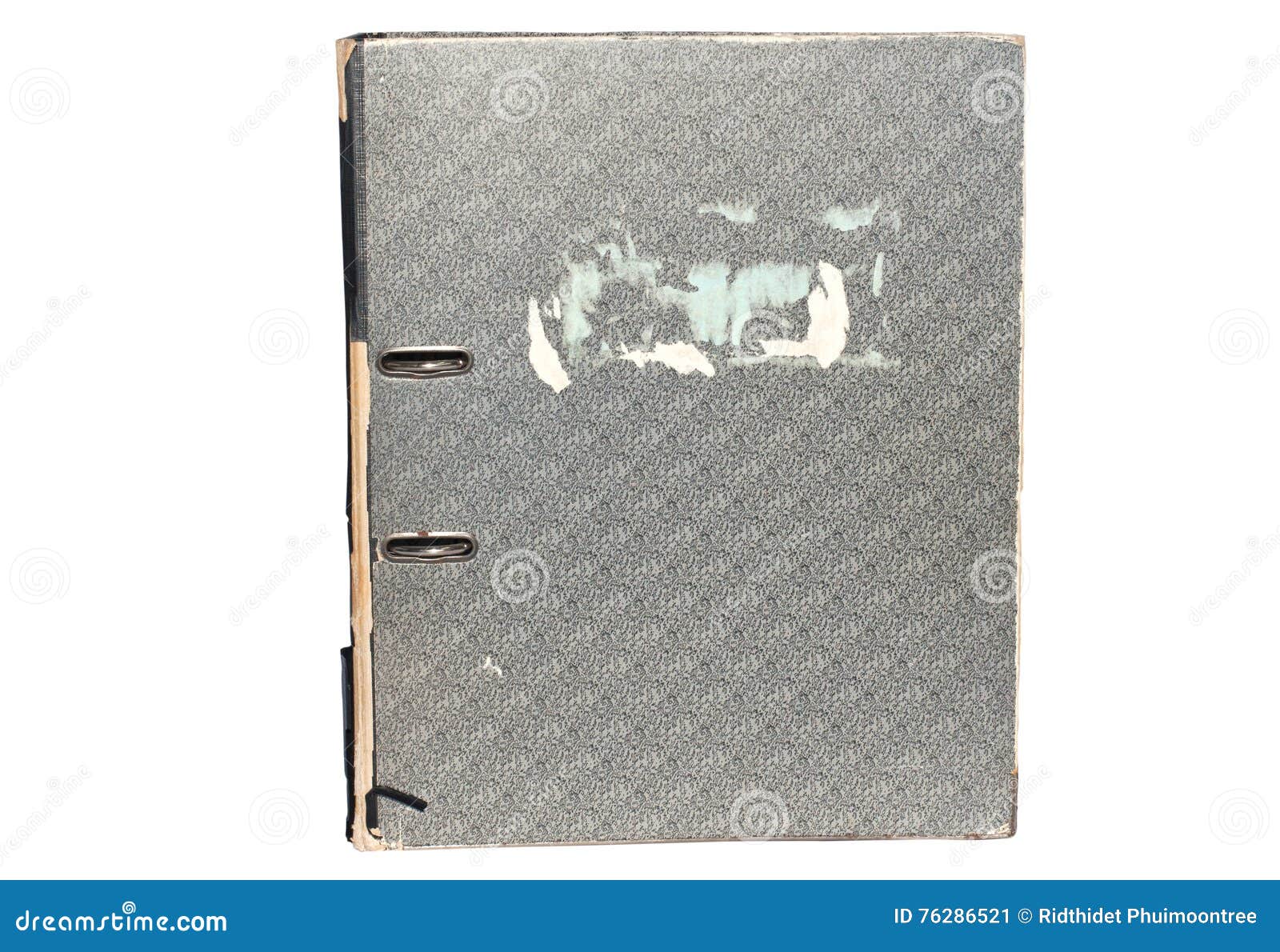 Old Folder on White Background. Stock Image - Image of paper, office ...