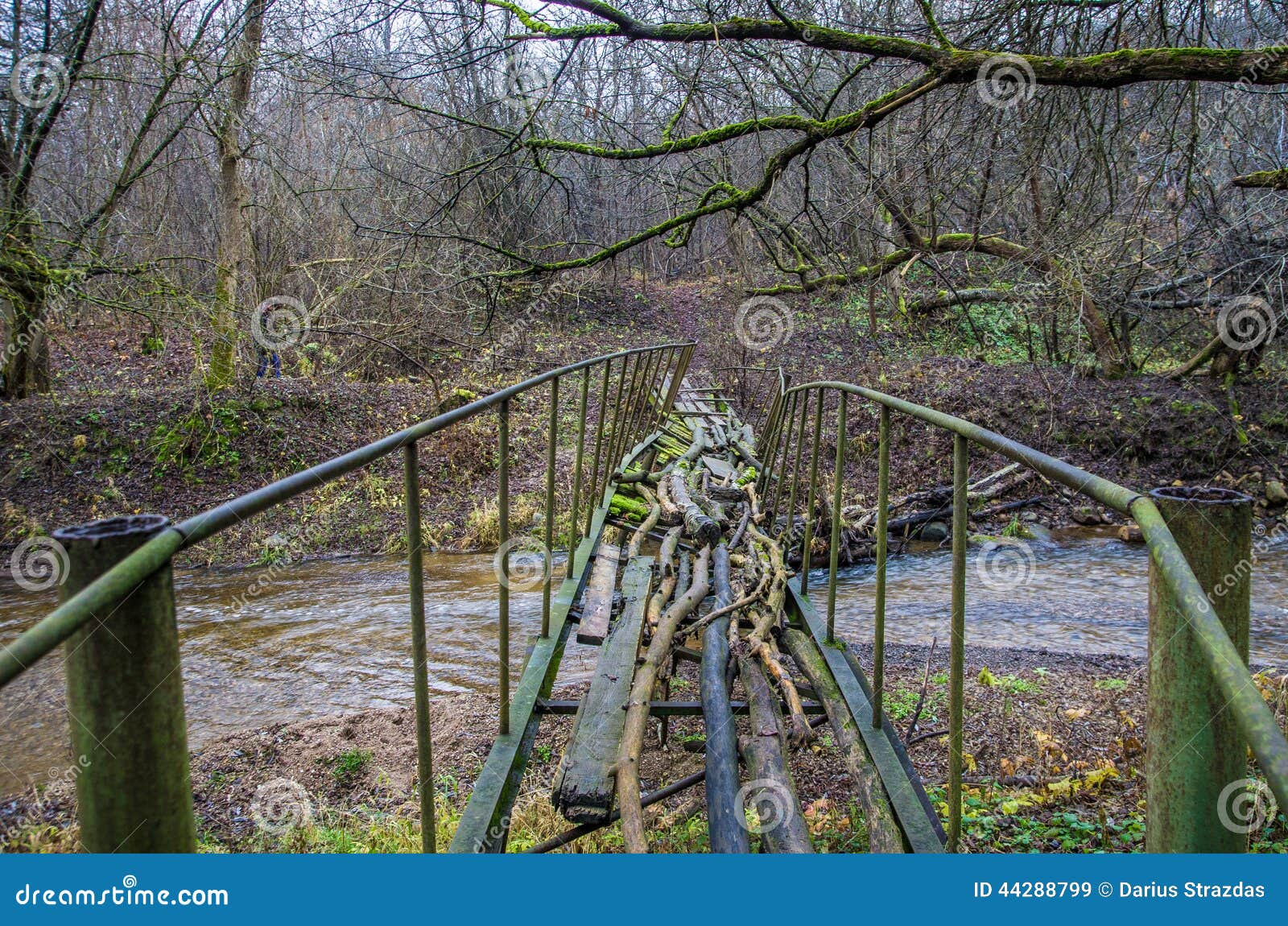 Old foot bridge stock image. Image of water, danger, walkway - 44288799