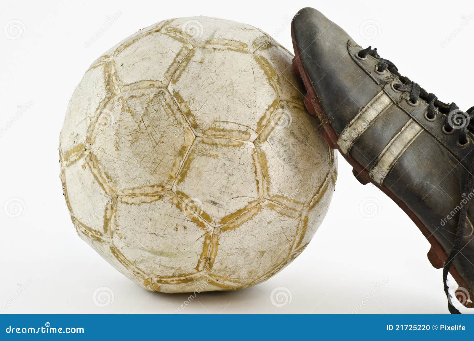 Old football stock photo. Image of competition, footwear - 21725220