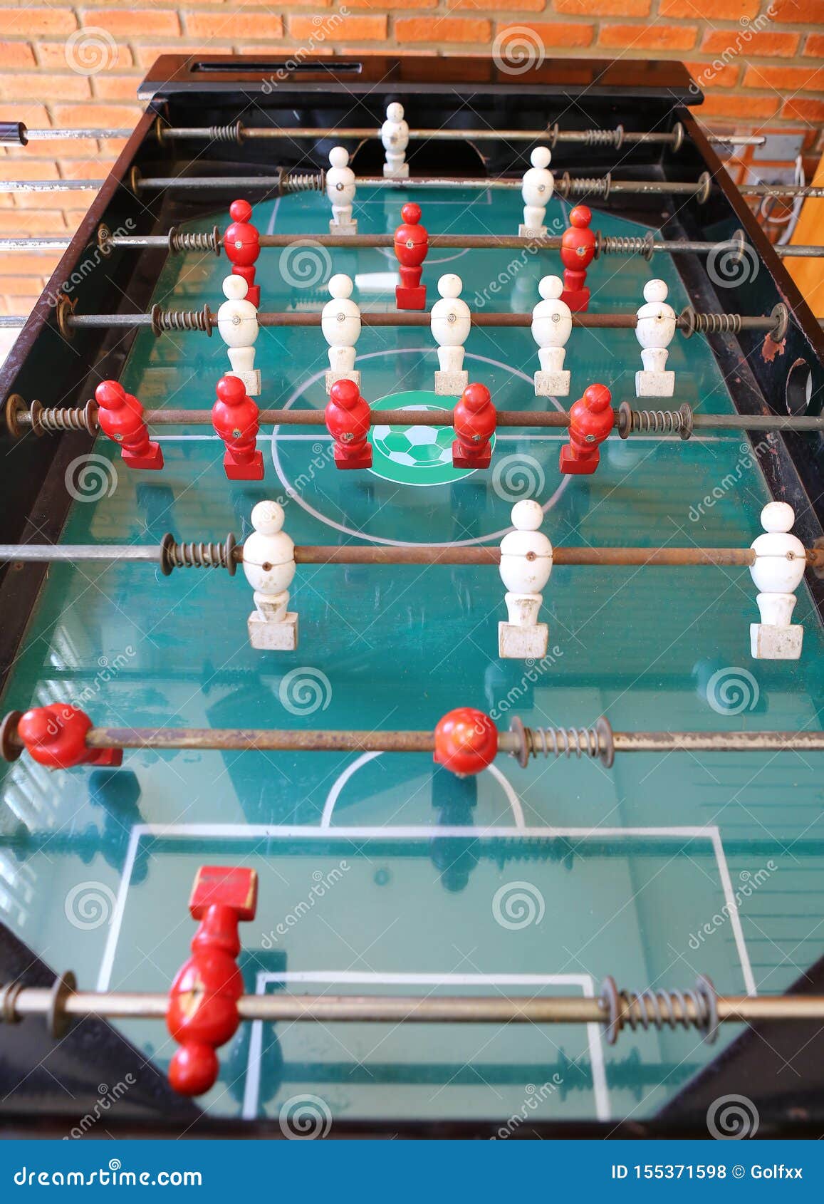 Old Football Table, Soccer Table Stock Photo - Image of game, goalie ...