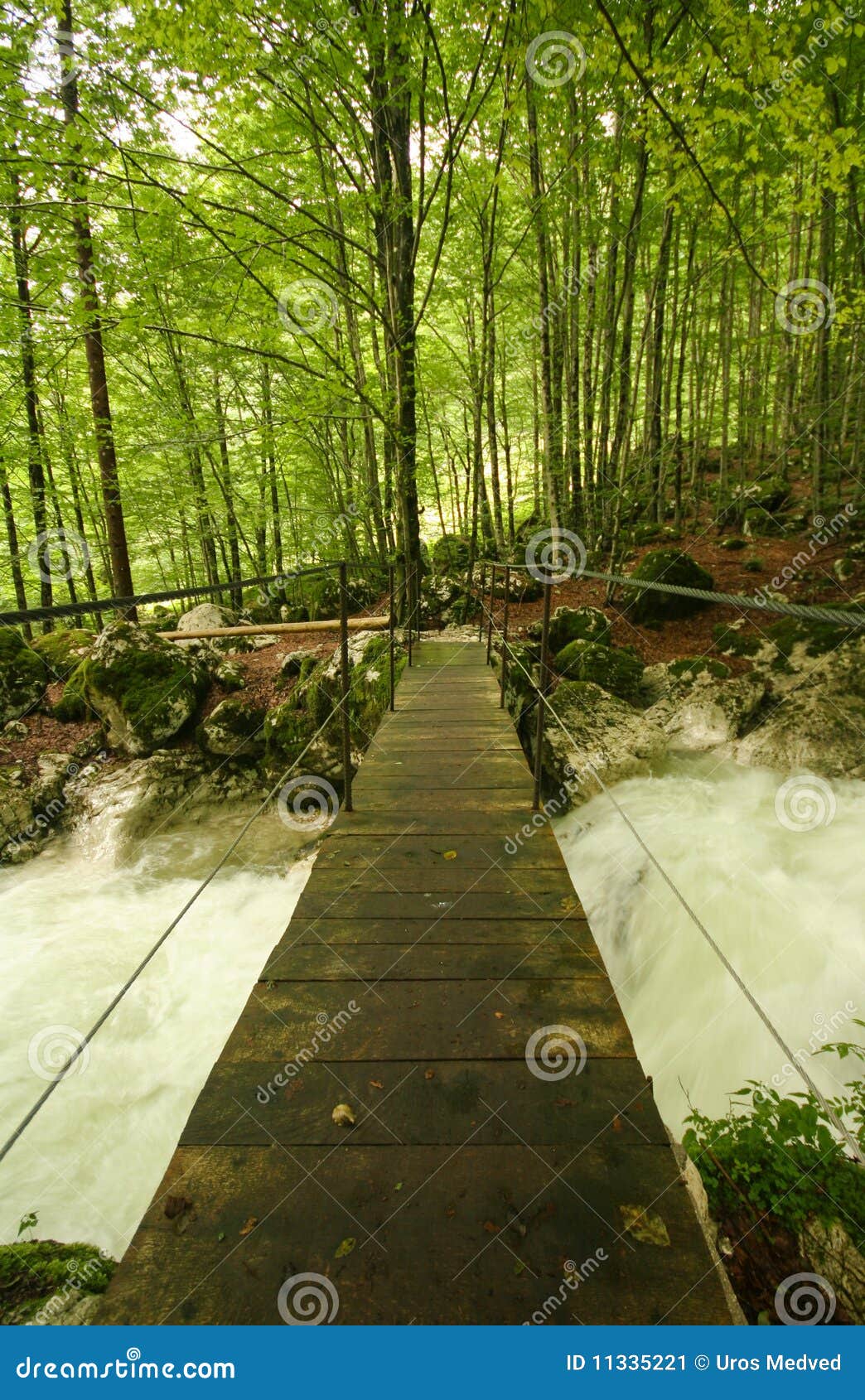 Old footbridge stock image. Image of spring, colorful - 11335221