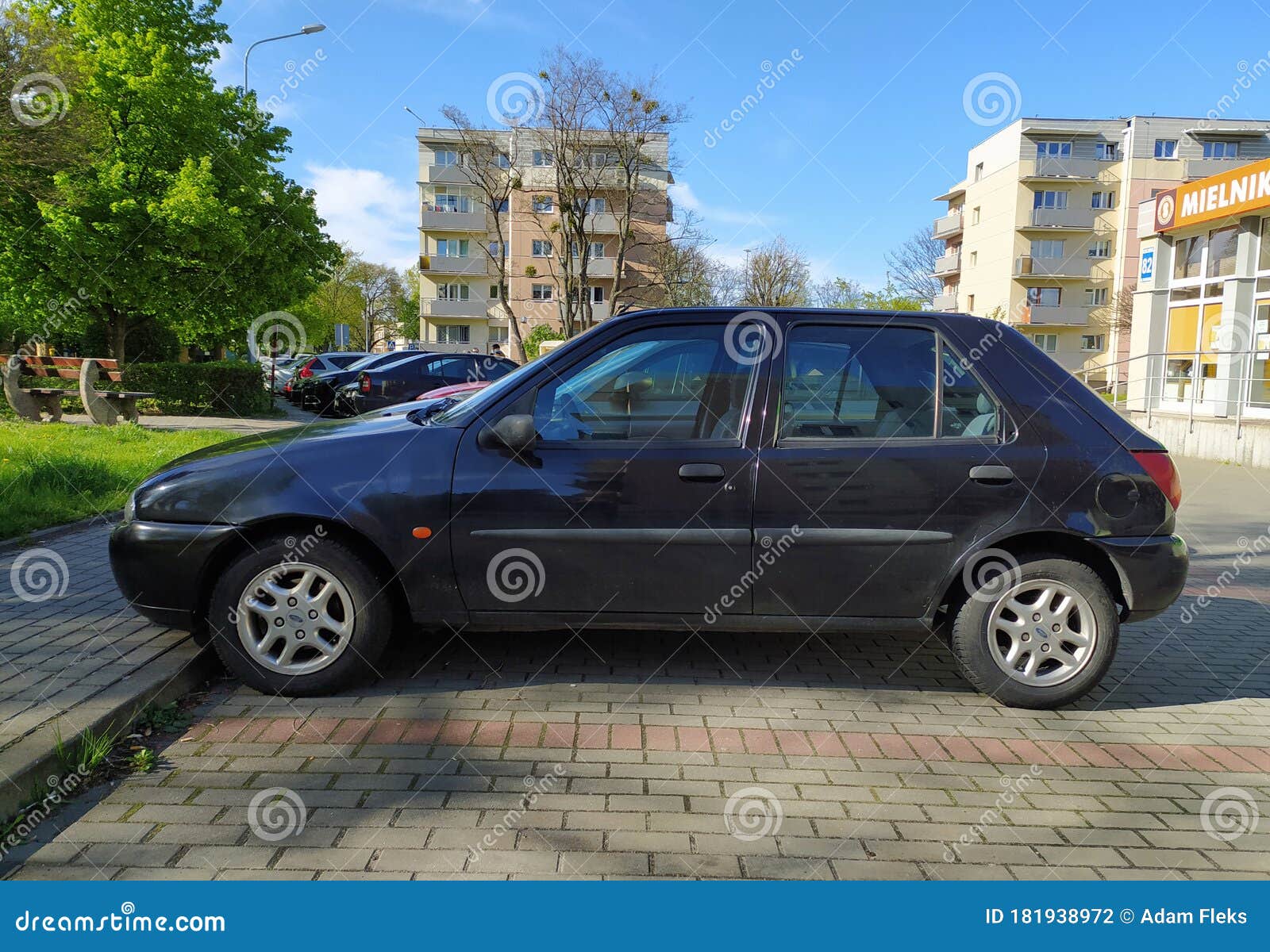 Old Ford Fiesta Second Version Left Side Parked Editorial Photography ...