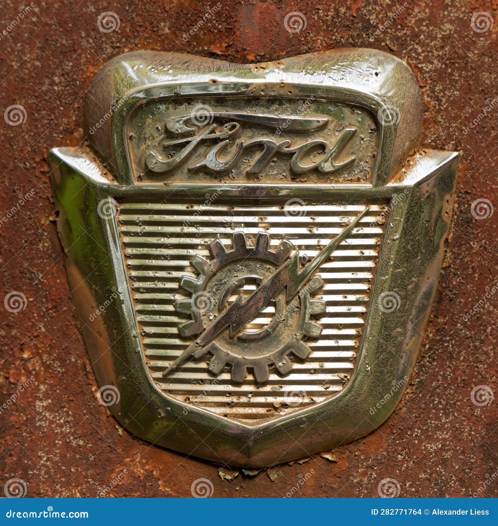Old Ford Sign on a Wrecked Car Editorial Stock Image - Image of ...
