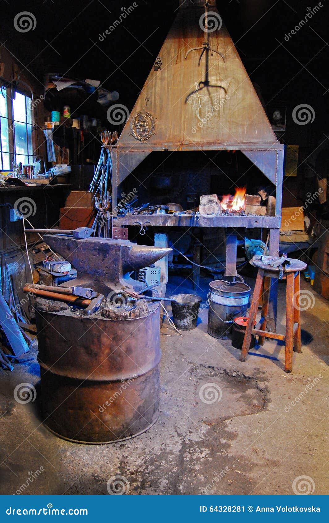 Old Forge. Forge in the Middle Ages Stock Image - Image of machinery ...
