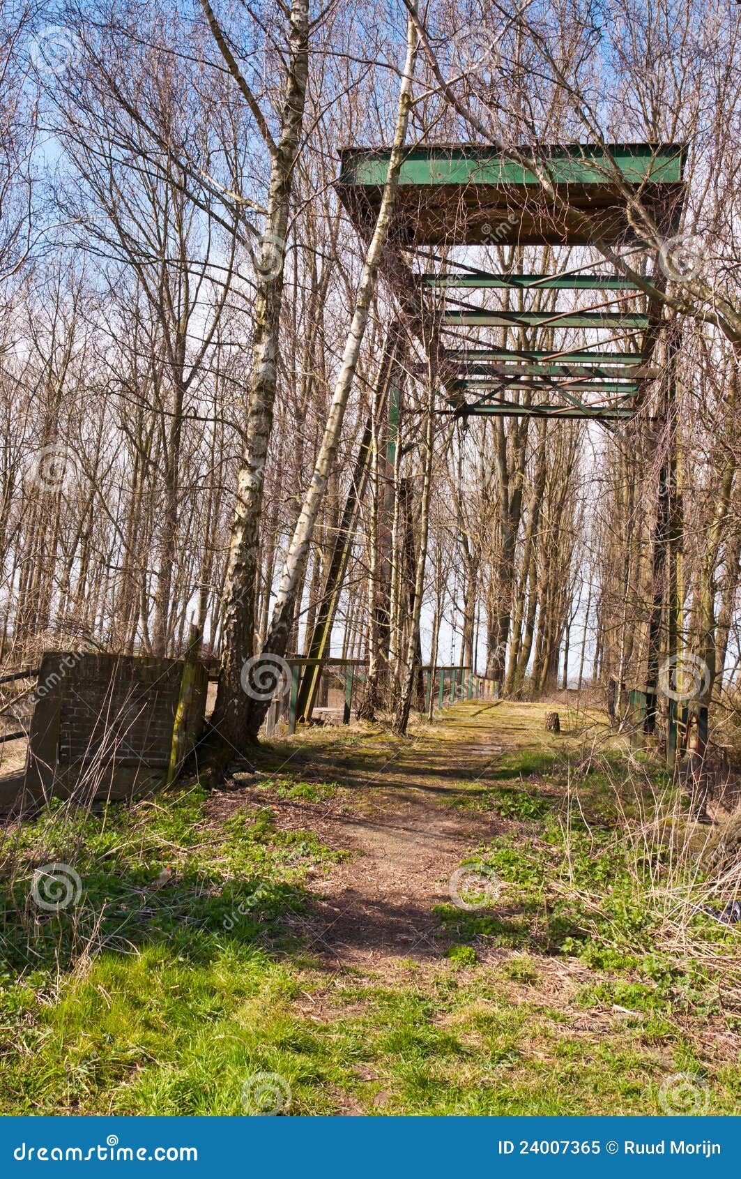 An Old Forgotten Drawbridge in the Netherlands Stock Image - Image of ...