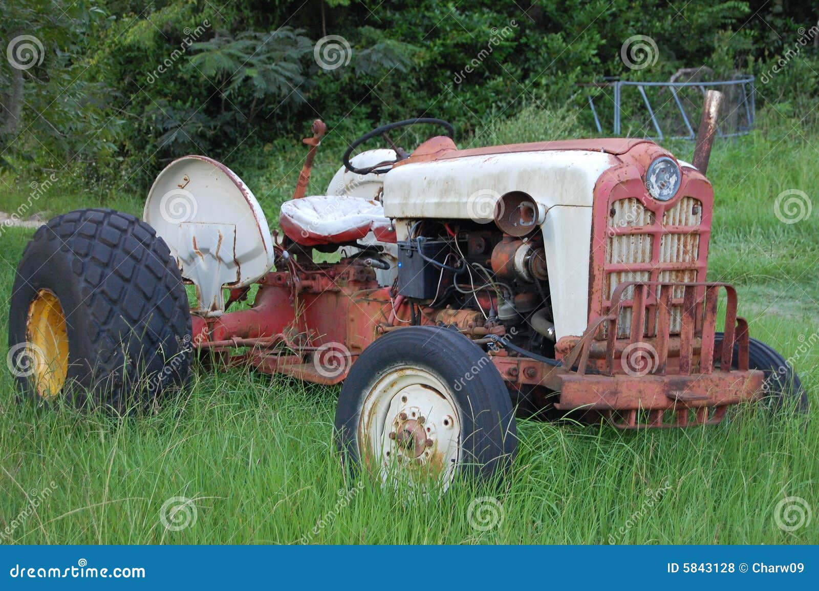 Old forgotten tractor stock photo. Image of farming, farm - 5843128