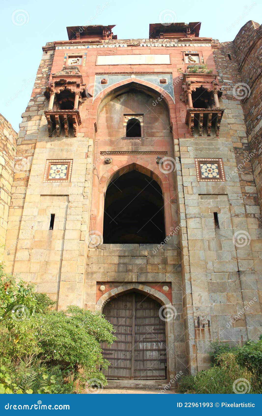 Old fort stock image. Image of landmark, islamic, bastion - 22961993