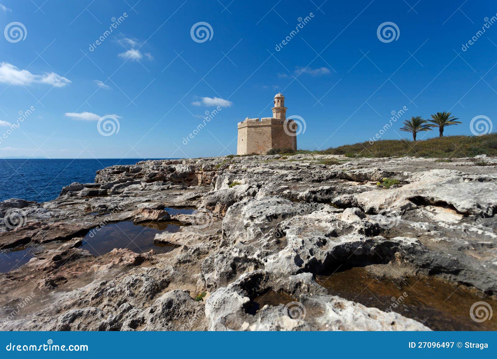 Old fort stock image. Image of island, fort, spain, menorca - 27096497