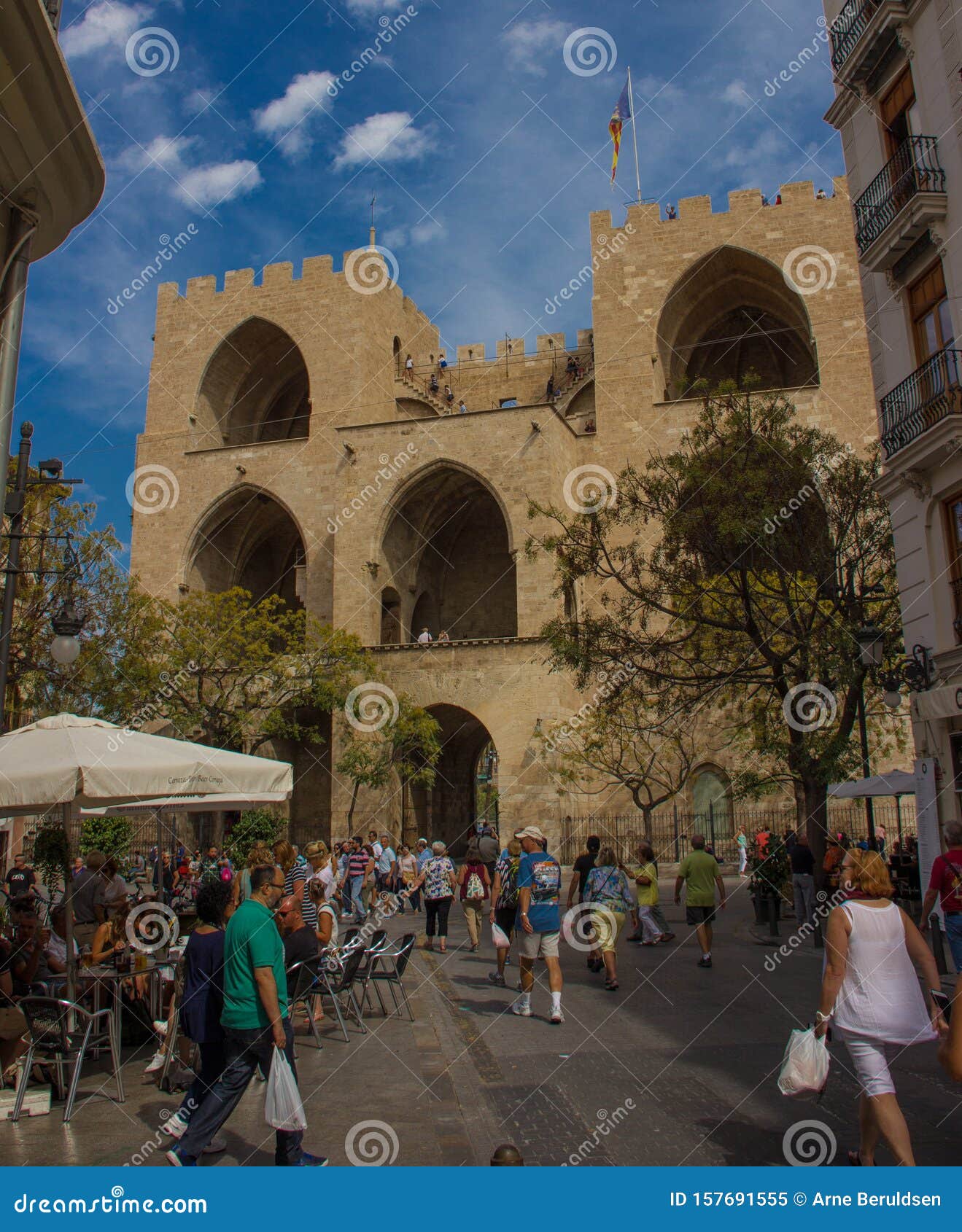 The Old Fort Along the Streets of Valencia Editorial Image - Image of ...