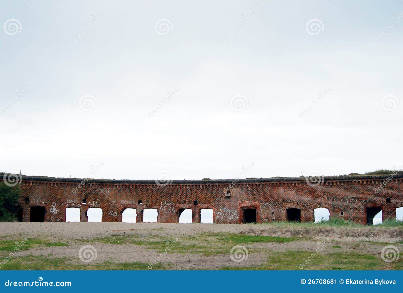 Old fort in Baltiysk stock image. Image of port, construction - 26708681