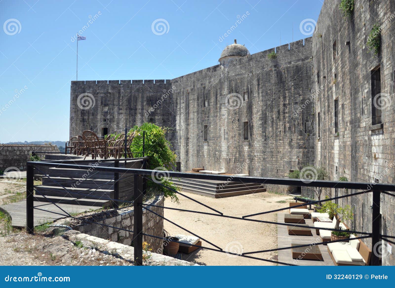 Old Fort, Corfu Town, Greece Stock Image - Image of castle, stone: 32240129