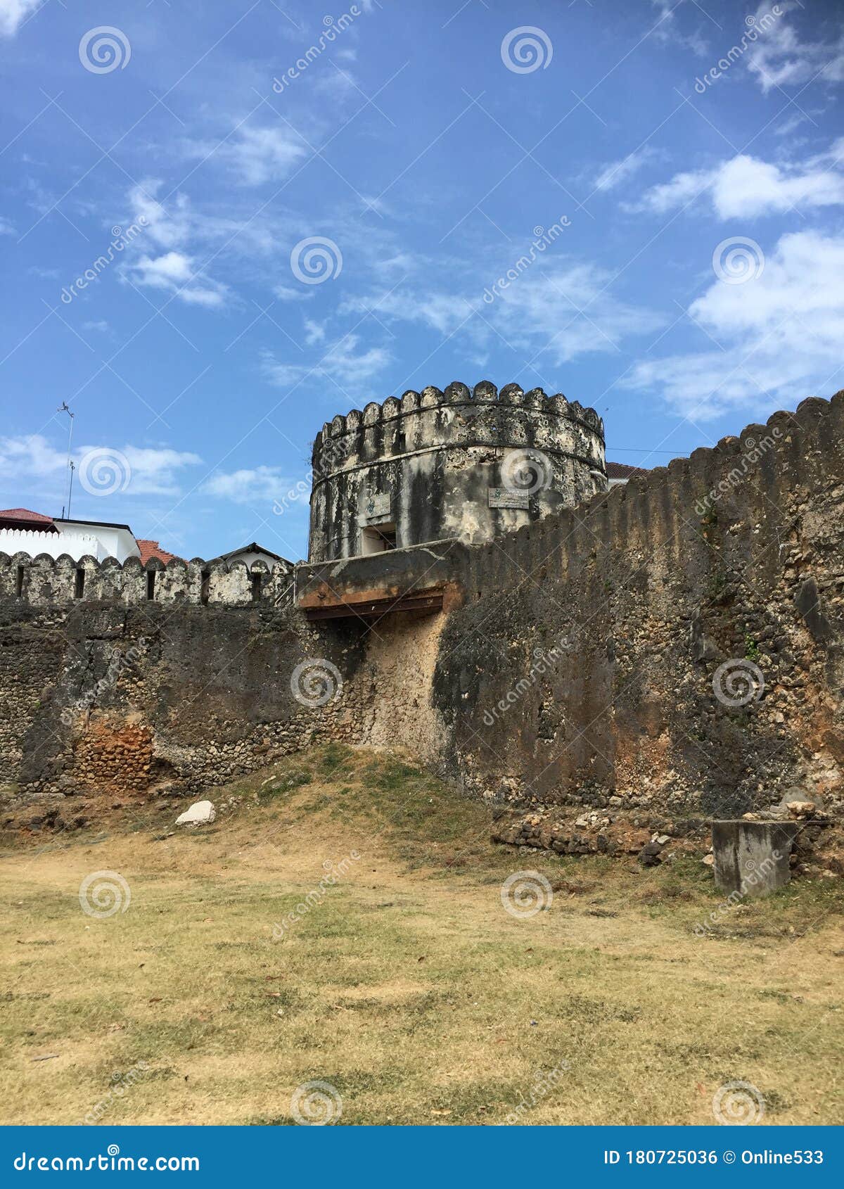 The Old Fort on the Island of Sansibar Stock Photo - Image of tropical ...