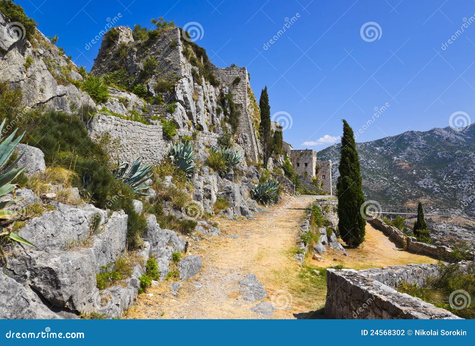 Old fort in Klis, Croatia stock photo. Image of antique - 24568302