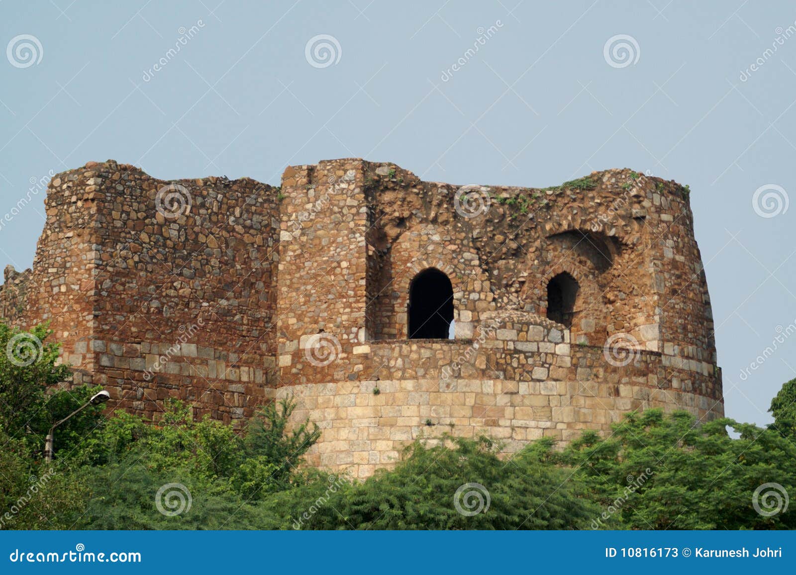 Old Fort, New Delhi stock image. Image of india, fort - 10816173
