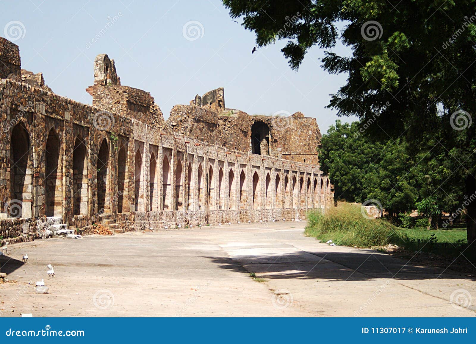 Old Fort, New Delhi stock image. Image of tourist, qila - 11307017