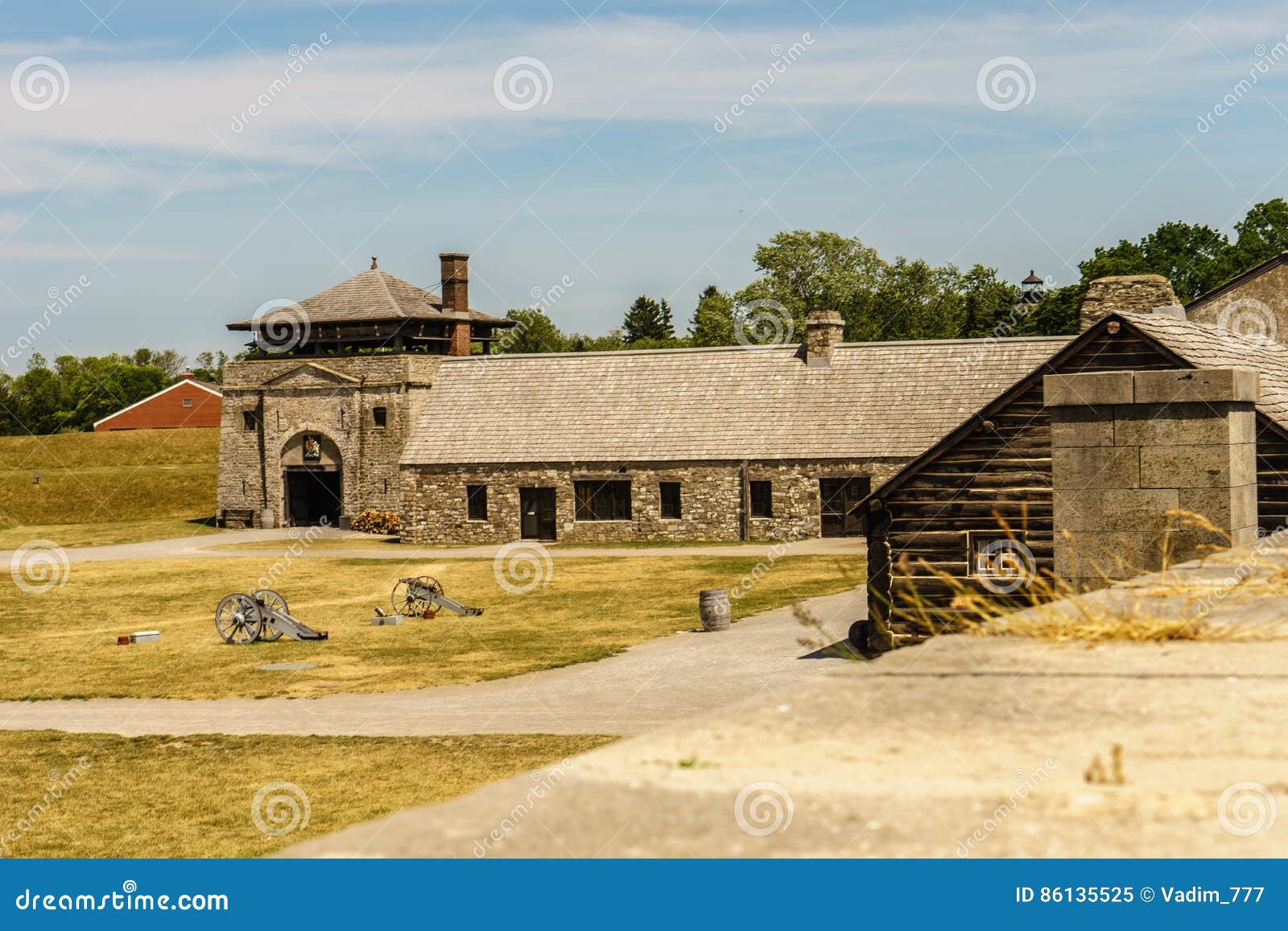 Old Fort Niagara stock image. Image of border, fort, fortification ...