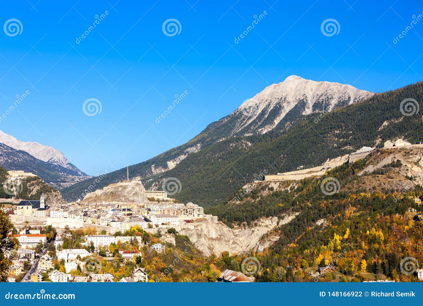 Old Fortification Town Briancon in France Stock Photo - Image of town ...