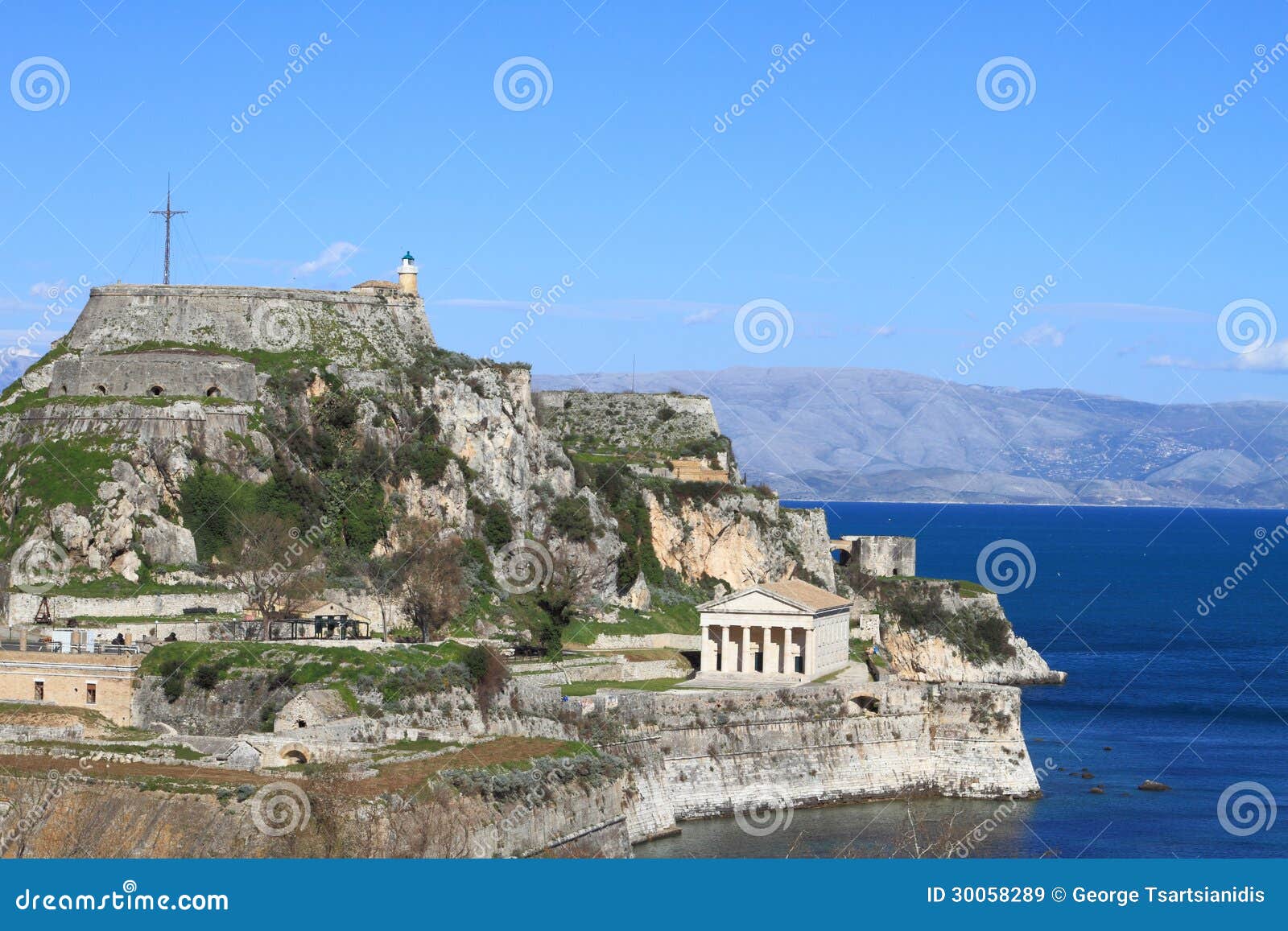 Old fortress in Corfu stock image. Image of ancient, classical - 30058289