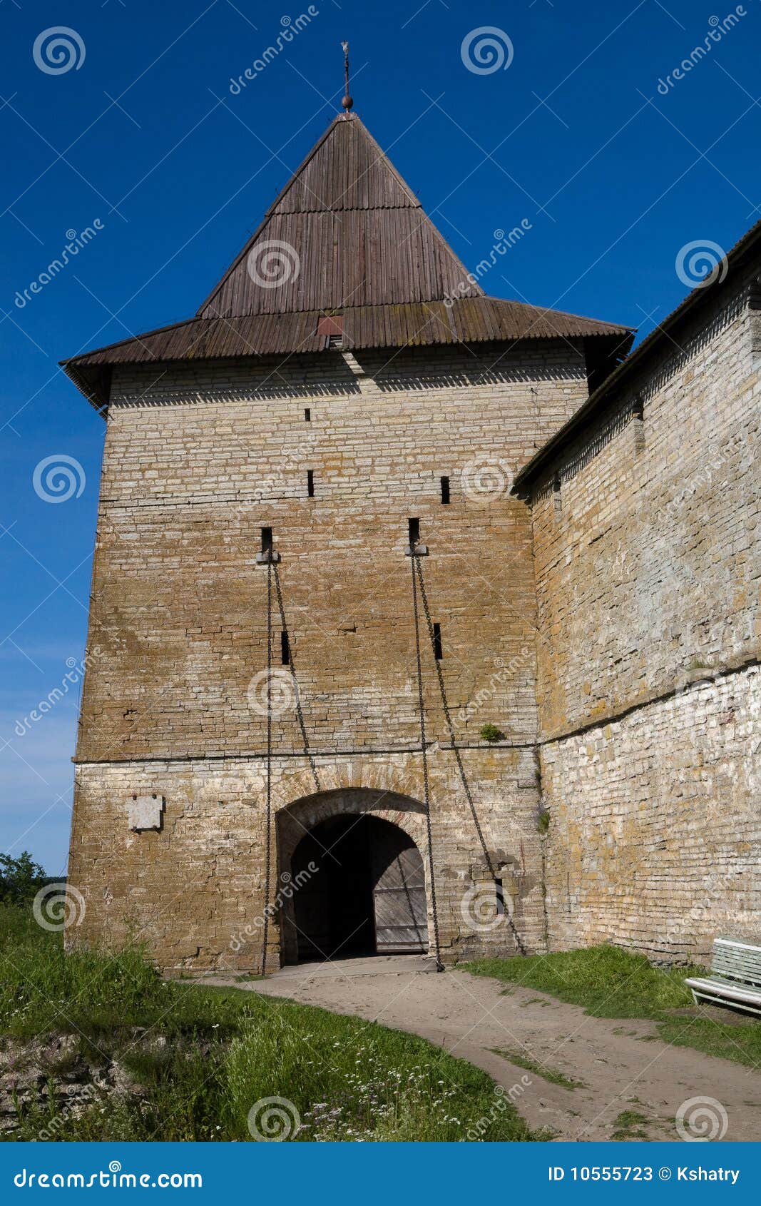Old Fortress Gate stock image. Image of water, gate, culture - 10555723