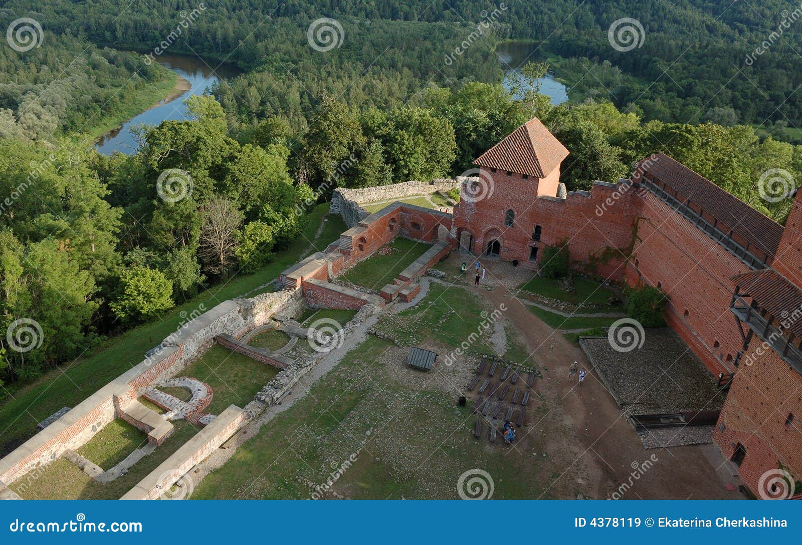 Old fortress in Latvia stock image. Image of view, latvia - 4378119