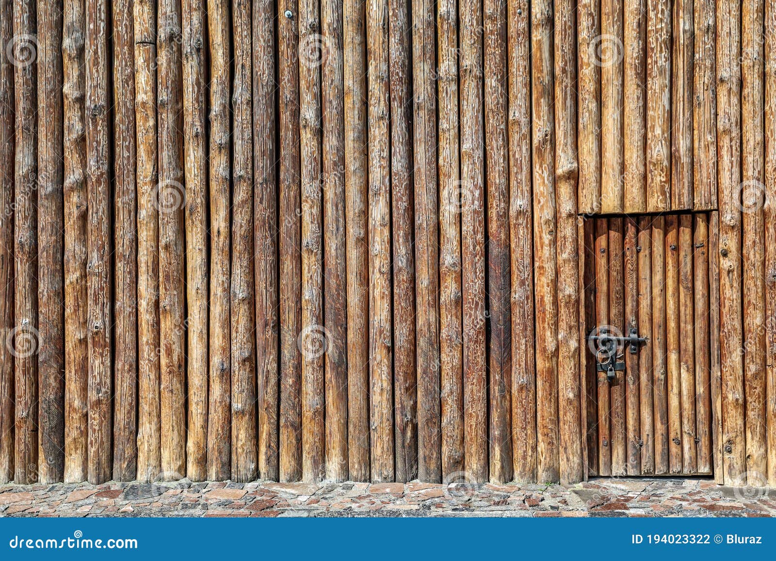 Old fortress log palisade stock photo. Image of palisade - 194023322