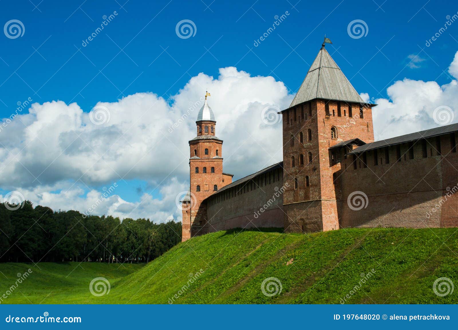 Old Fortress in Novgorod in Russia Stock Photo - Image of kremlin ...